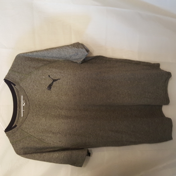 Puma | Shirts | Puma Gray And Black Tshirt | Poshmark